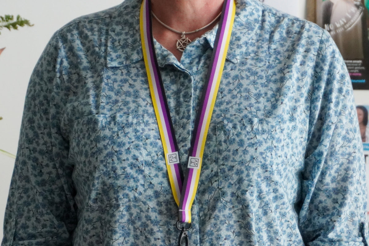 Non-Binary Pride Lanyard – Transgender Victoria